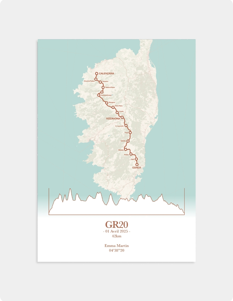GR20 • Print Your Race
